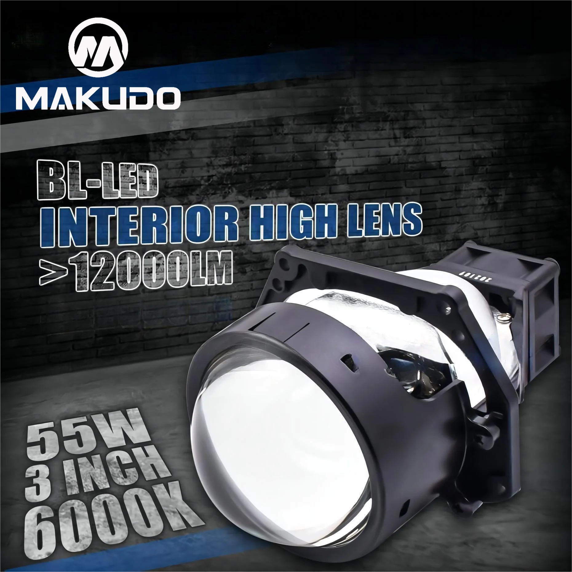 3.0 Inch Bi led Lens Hella 3R G5 55W 12V LED Projector Headlight Lenses ...