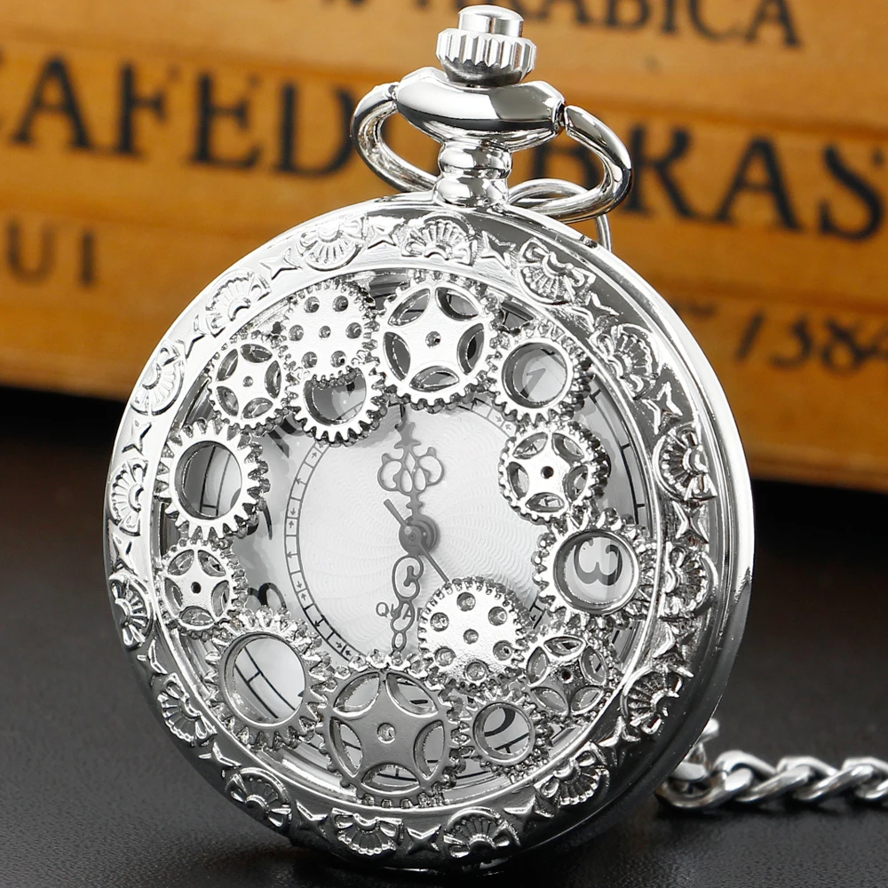 Vintage-All-Hunter-Quartz-Pocket-Watch-Steampunk-Pocket-FOB-Watch ...