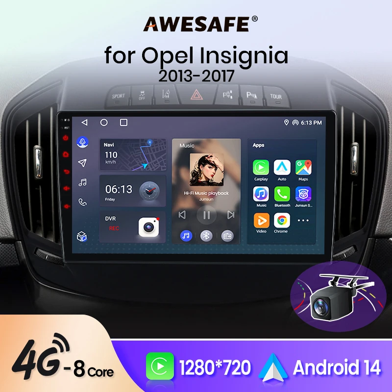 CarPlay sans fil pour Apple Android Auto autoradio GPS pour Opel ...