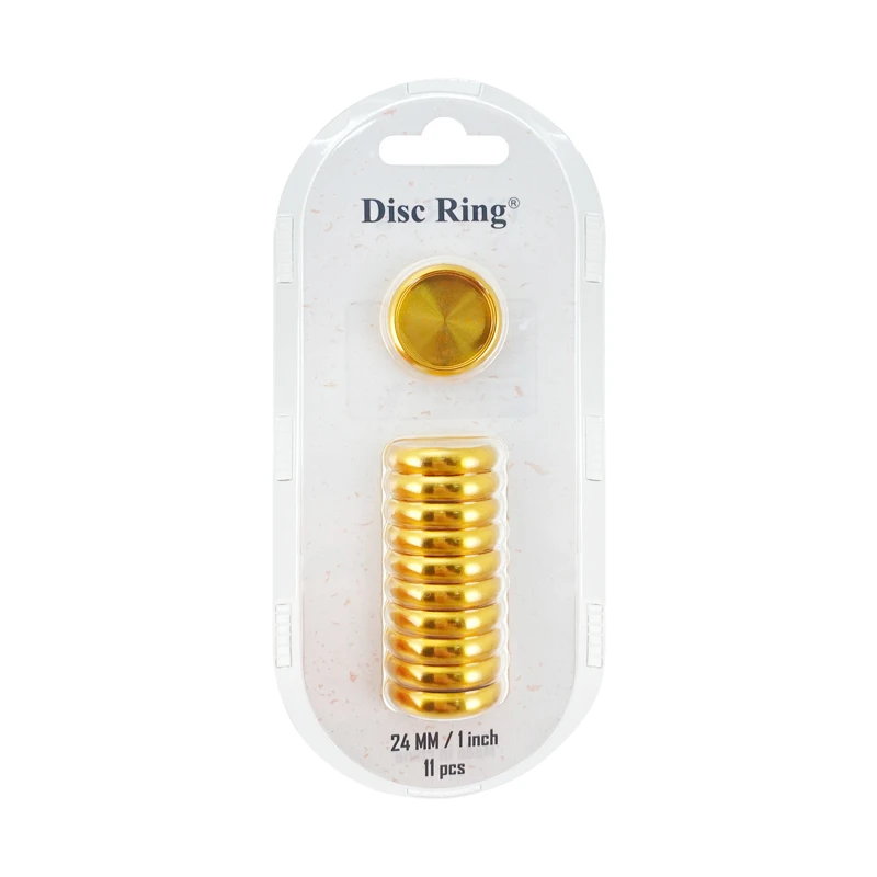 28mm 11pcs Aluminum Metal Gold Disc Planner Disc Binding Rings for ...