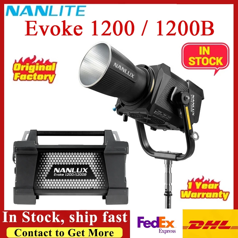 Nanlite Nanlux Evoke 1200 LED Daylight / 1200B LED Bi-Color Spot Light ...