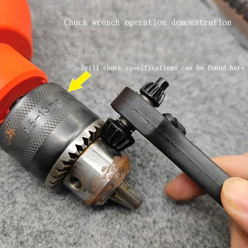 1pc Electric Drill Special Chuck Key Wrench Labor-saving 2-in-1 Ratchet ...
