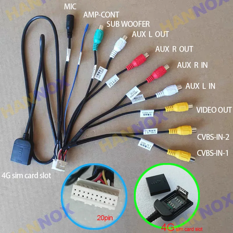 Hot-sale-Car-Radio-DVD-CD-Stereo-RCA-Cable-Auto-radio-Adapter ...