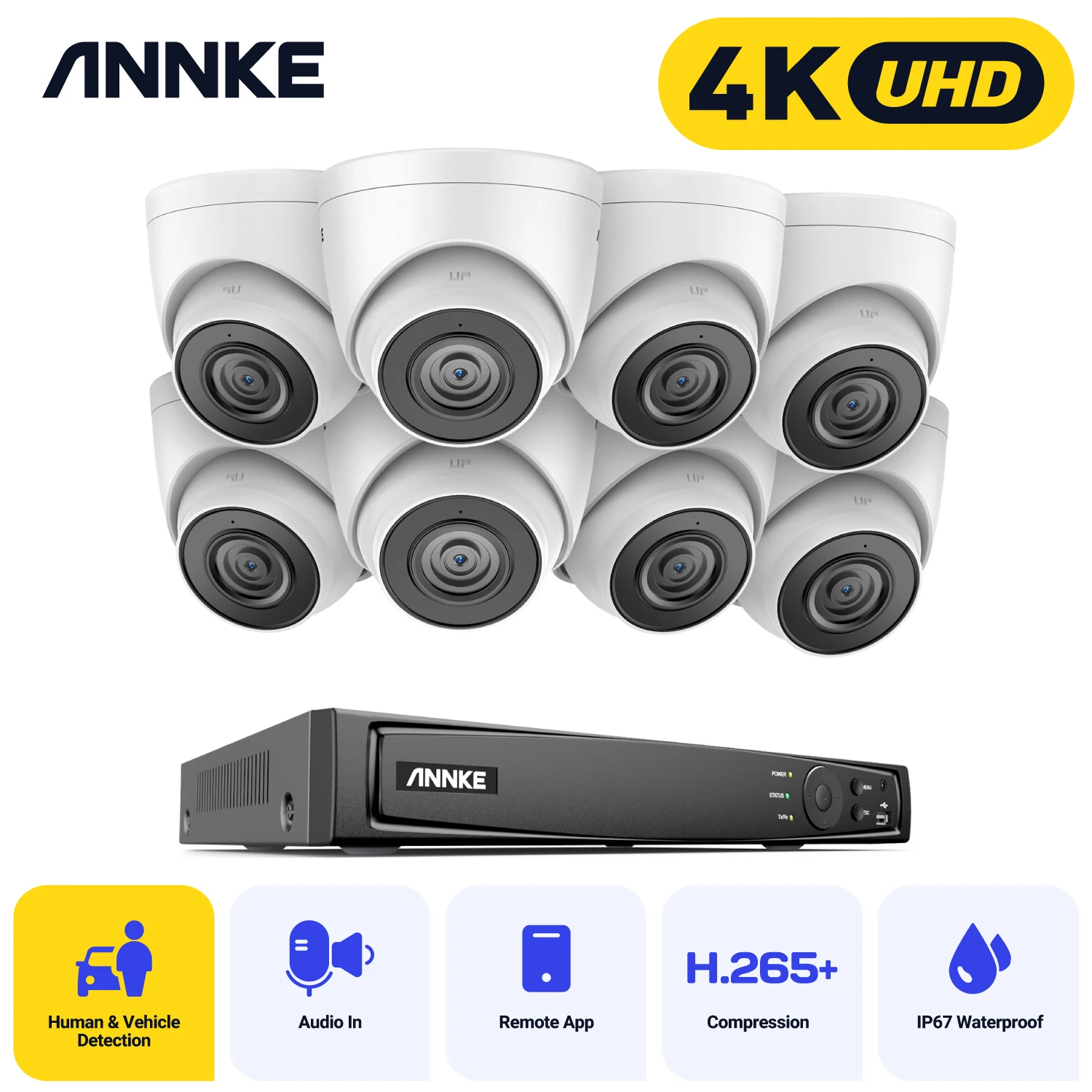 ANNKE-4K-Ultra-HD-POE-Video-Surveillance-System-8CH-NVR-Recorder-With ...