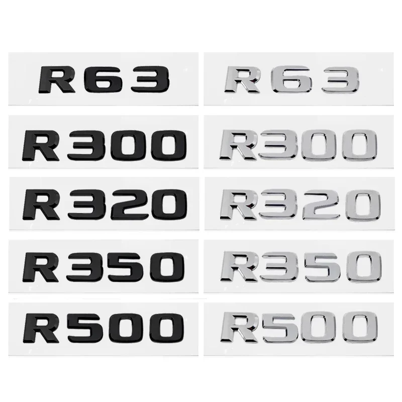 ABS-Car-Sticker-Letters-Emblem-for-Mercedes-Benz-R63-R300-R320-R350 ...