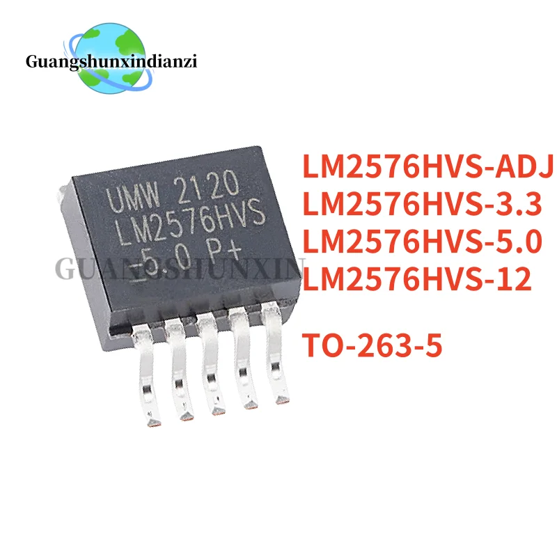 10PCS NEW LM2576HVS-ADJ LM2576HVS LM2576HVS-5.0 5V LM2576HVS-3.3 3.3V ...