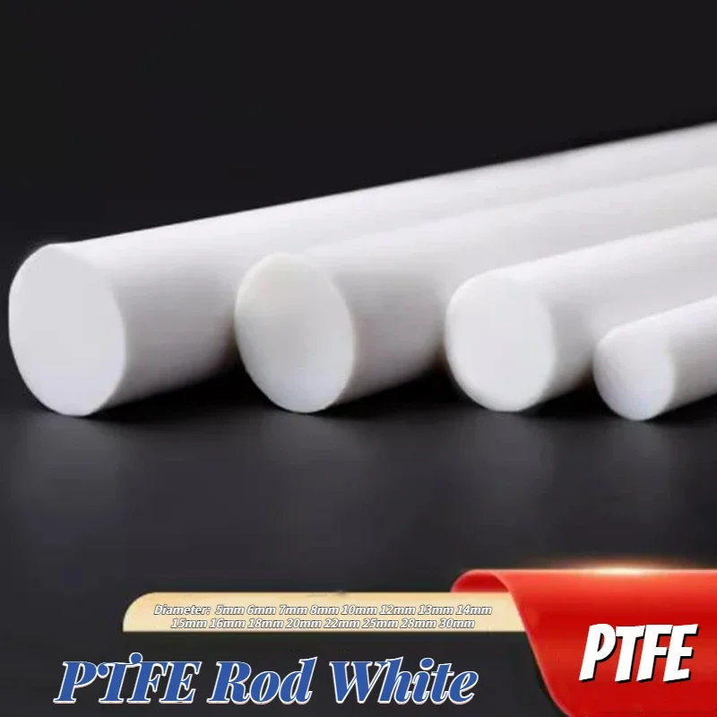 1Pcs-Dia-5mm-30mm-PTFE-Rod-White-Polytetrafluoroethylene-Rod ...
