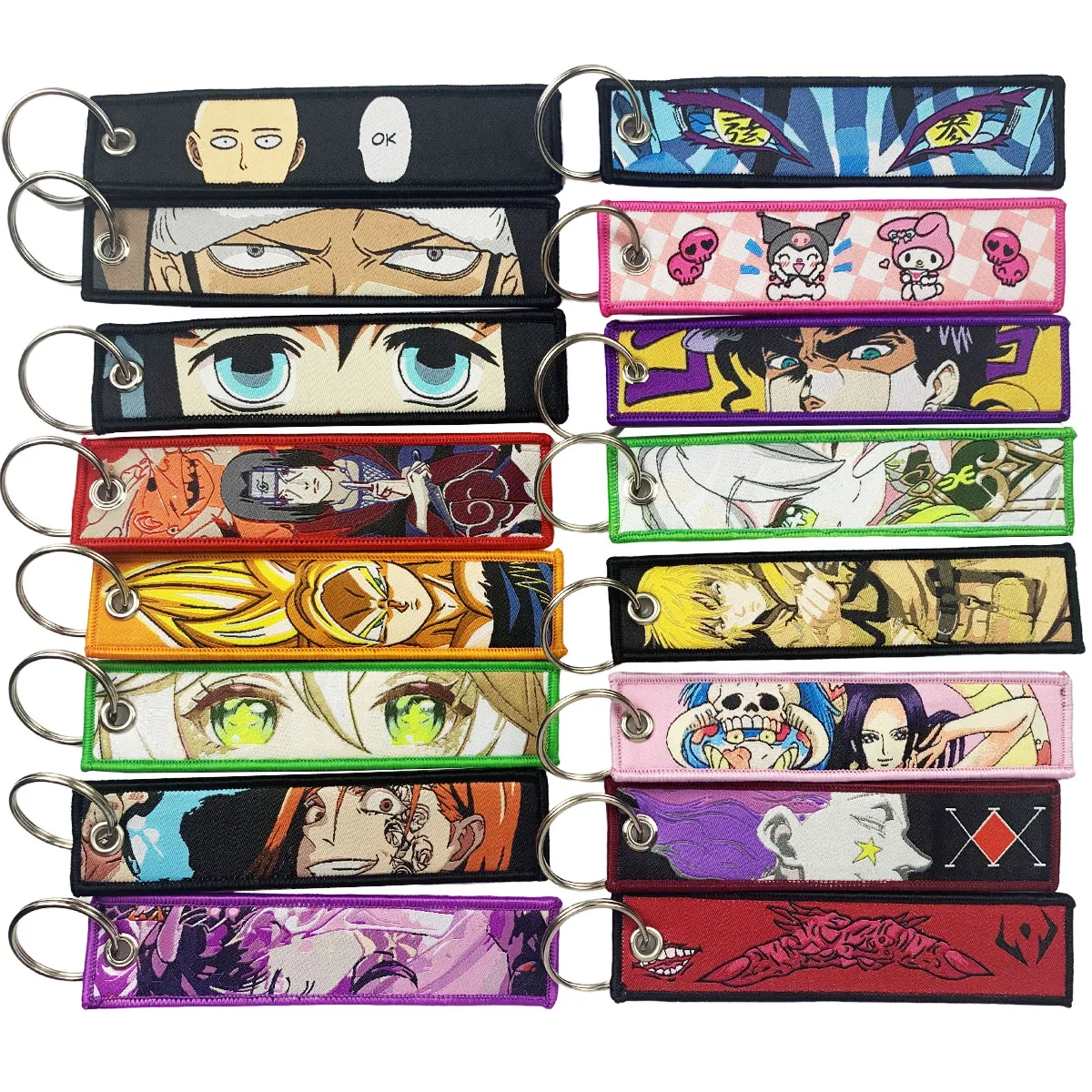 Wholesale-Mix-Anime-Embroidered-Keys-Tag-Keychains-Jet-Tag-for-Women ...