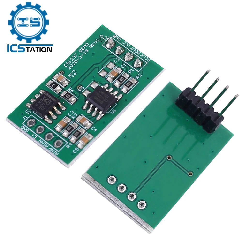 1 canal ADC módulo AD convertidor DC 5V 3,3 V CS1237 24bit analógico a ...