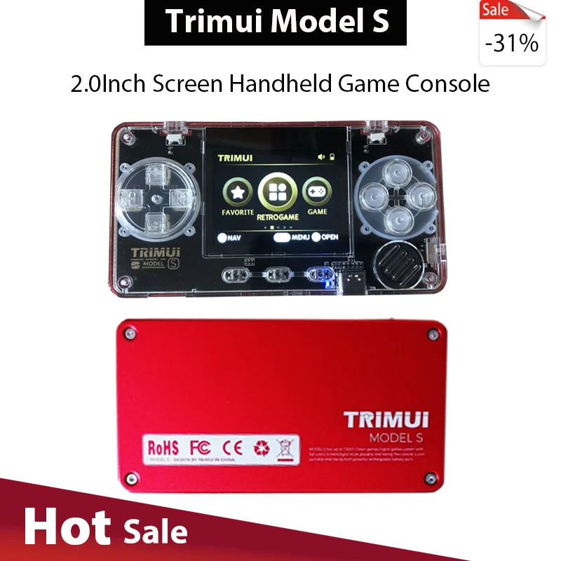 Trimui Model S 2.0Inch Screen Slightly Retro Video Game Console 10 ...