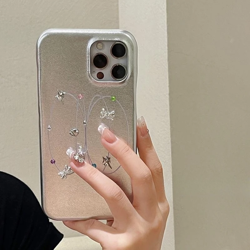 Y2K Spice Girls Silver Diamond Stylish Phone Case For iPhone 14 13 12 ...