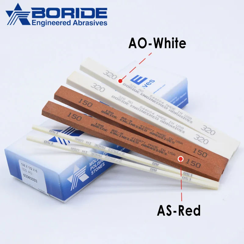 12pcs BORIDE AO-White Mold Polishing Sharpening Stone AS-Red EDM ...