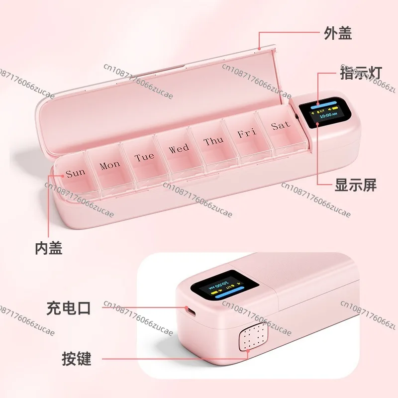 Smart Electronic Medicine Box Seven Days A Week Multi-functional ...