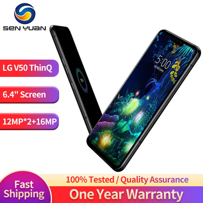 Original Unlock Lg V50 Thinq V500n 6.4 Inch Nfc 5g Phone 6gb Ram 128gb Rom Android Octa Core ...