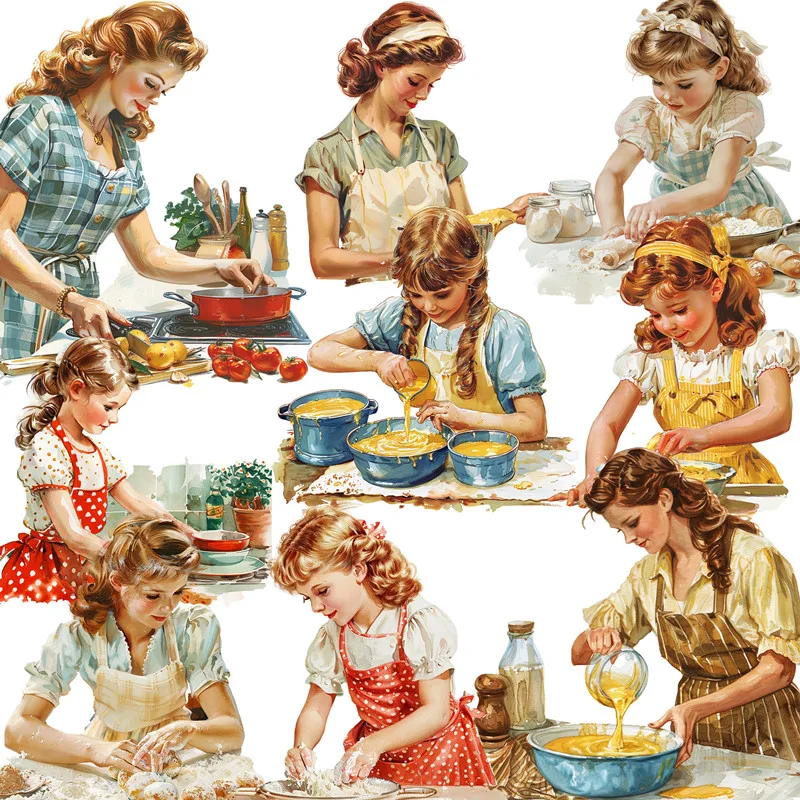 Retro-Kitchen-Stickers-Crafts-And-Scrapbooking-stickers-kids-toys-book ...