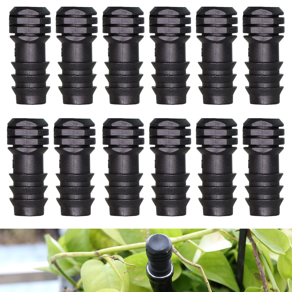 20PCS-16mm-Barbed-End-Cape-Plugs-Garden-Irrigation-System-Micro-Drip-Watering-Pipe-Connector ...