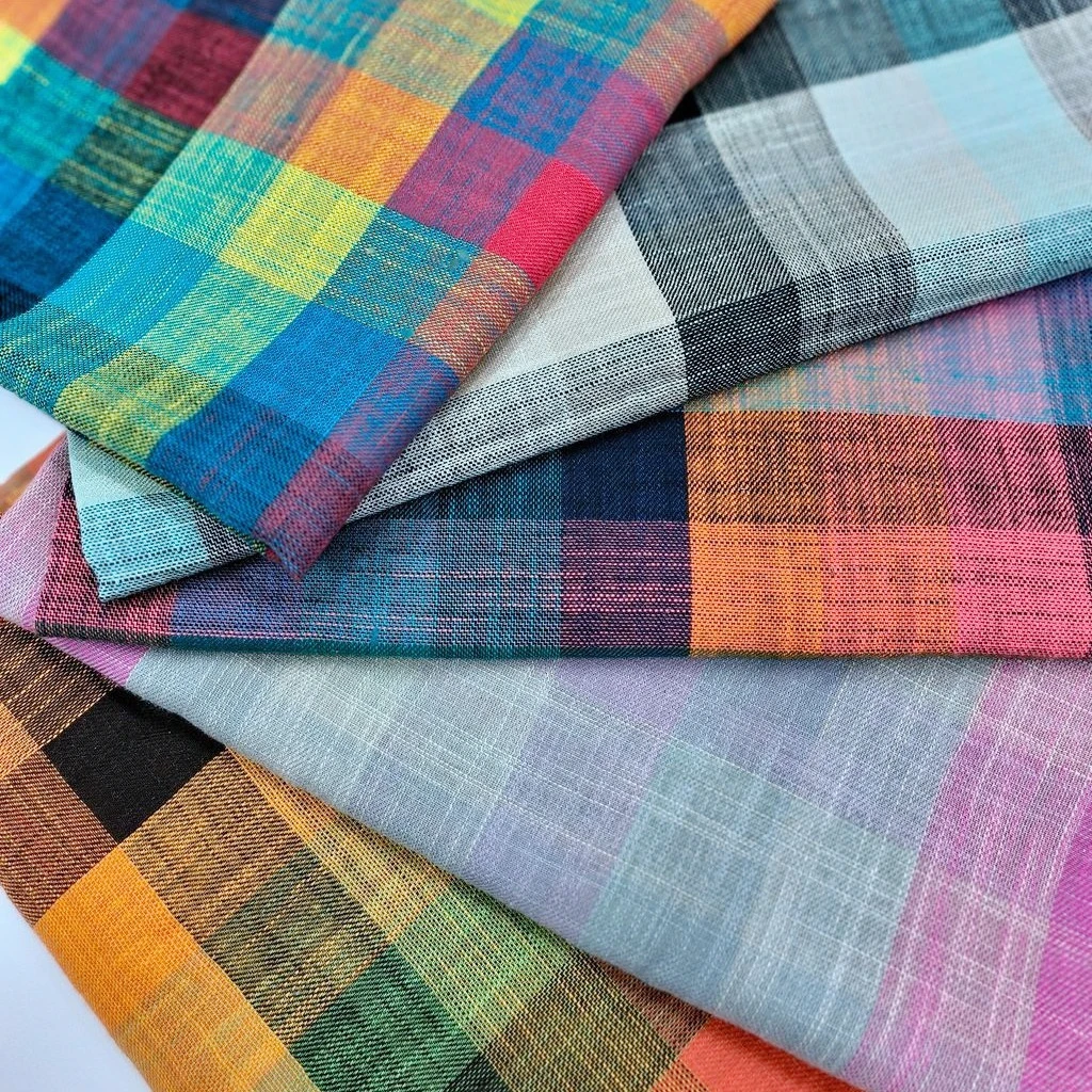 140x50cm Yarn-Dyed Plaid Fabric for Spring and Autumn Women's and ...