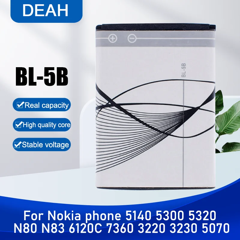 BL-5B-BL5B-BL-5B-3-7V-890mAh-Rechargeable-Lithium-Battery-For-Nokia ...
