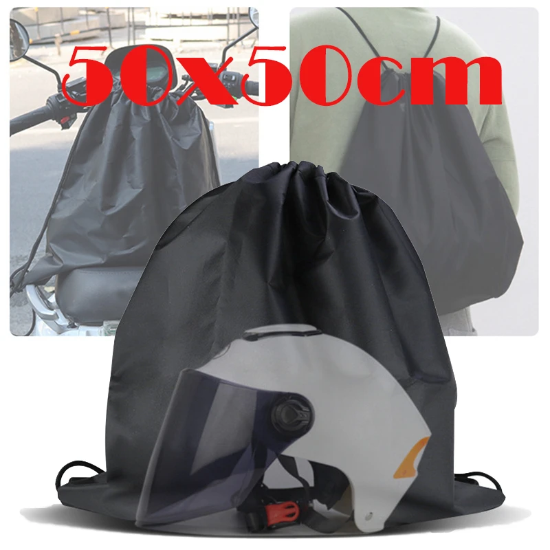 Motorcycle Helmet Storage Bag Large Capacity Portable Drawstring ...