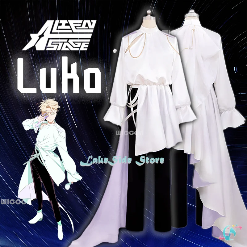 Alien-Stage-Lukaa-Cosplay-Costume-Wig-Top-Pants-Anime-Idol-Cosplay-Role ...