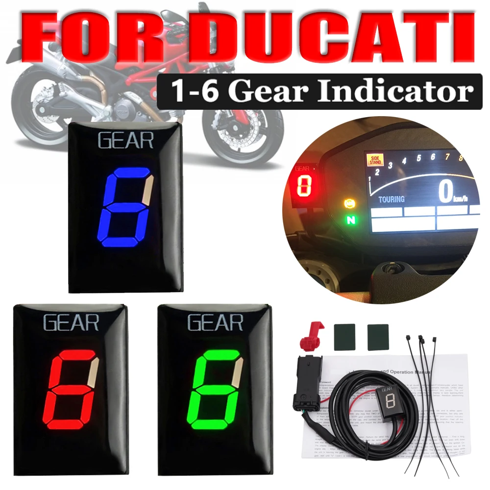 1-6-Speed-Gear-Indicator-For-Ducati-Scrambler-400-800-1100-Hyper-Motard ...