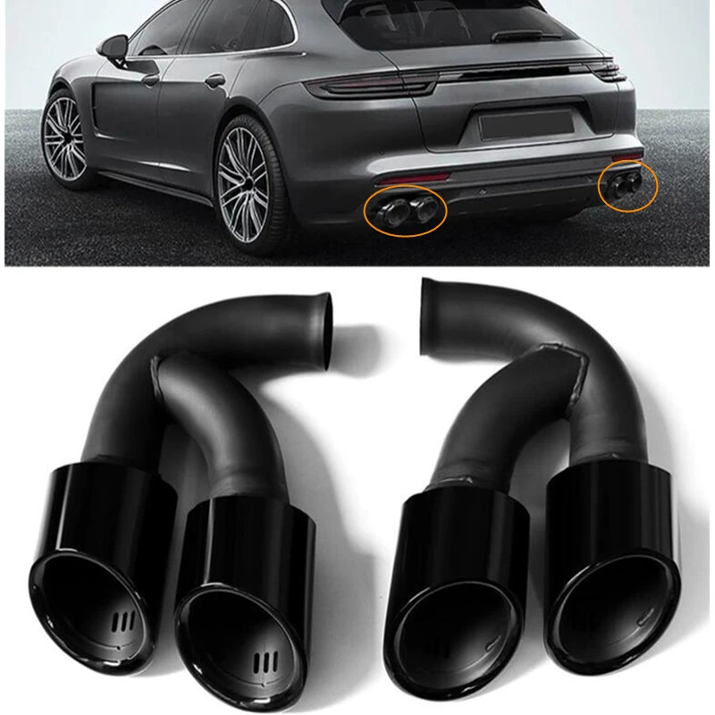 For Porsche Panamera 718 2014-2023 Exhaust Muffler Tip Elbow Tail ...