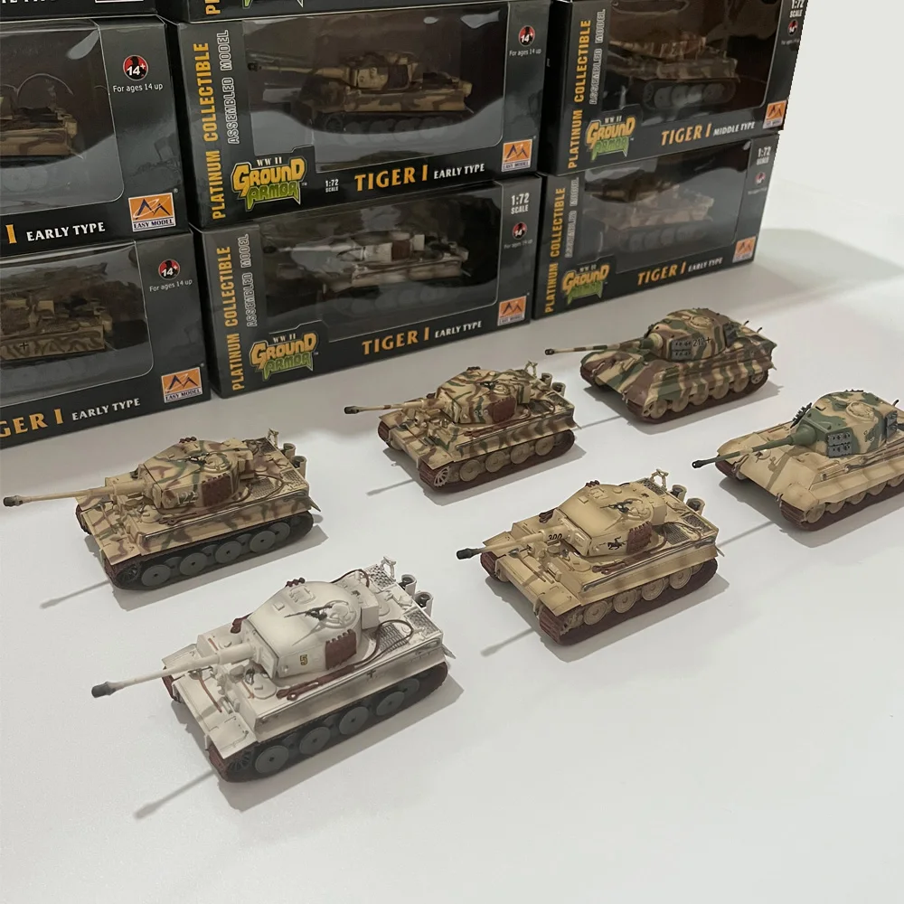 1/72 World War II German Rat Tiger King Tiger Heavy Tank Finished Simulation Military Plastic ...