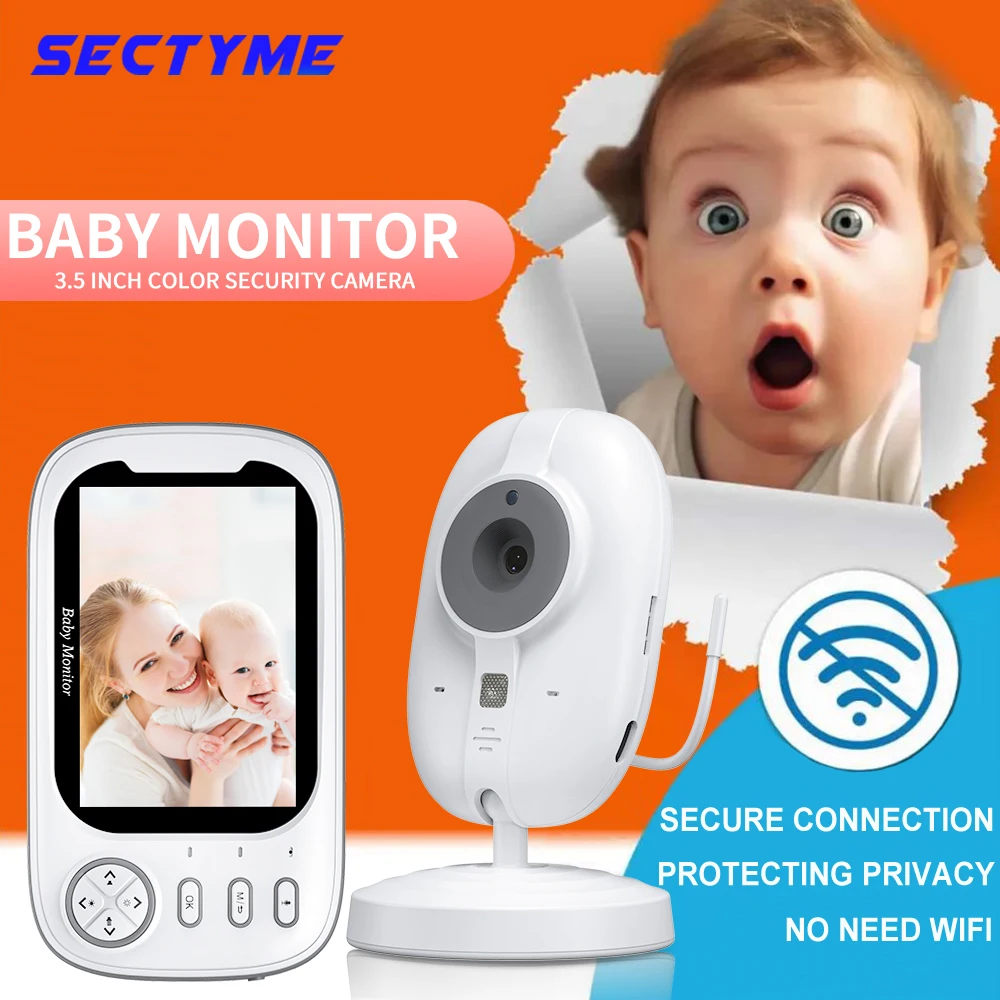 Sectyme-Video-Baby-Monitor-2-Way-Audio-Talk-Camera-Babysitter-Wireless ...