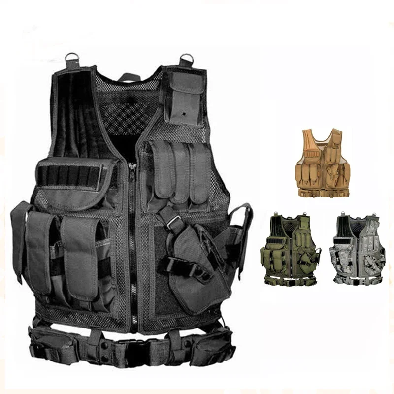 Adjustable-Molle-Tactical-Vest-Military-Combat-Body-Armor-Vests ...