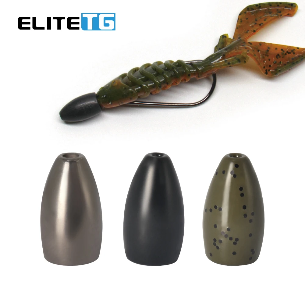 Elite Tg Tungsten Sinker Drop Shot Weight Texas/carolina Rig Bullet ...