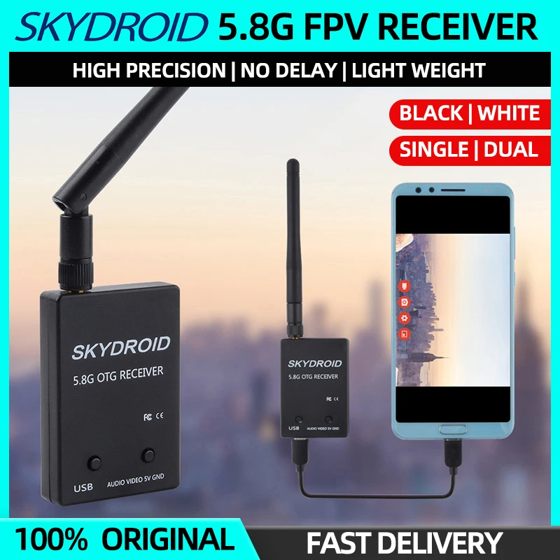 SKYDROID-5-8Ghz-150CH-FPV-Receiver-UVC-5-8G-Dual-Receiver-Double-Single ...