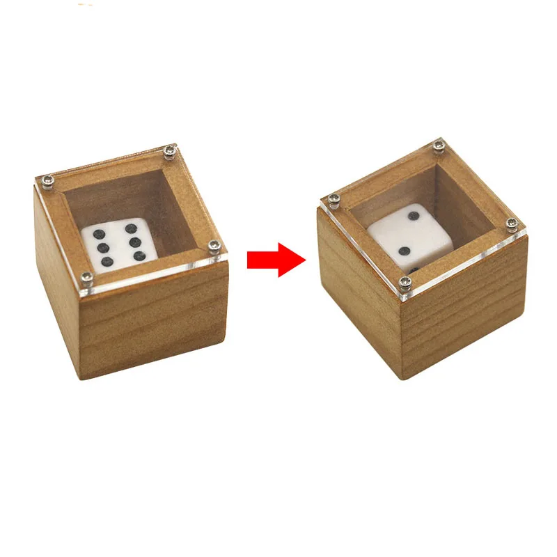 Wood Badlands Bob Magic Dice Magic Tricks Stage Close Up Magia Dot ...