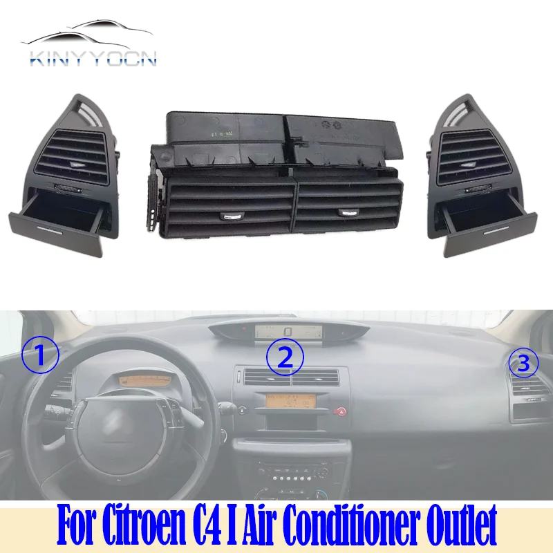 For Citroen C4 I 2004 05 14 Air Conditioner Outlet Front Panel Grille ...