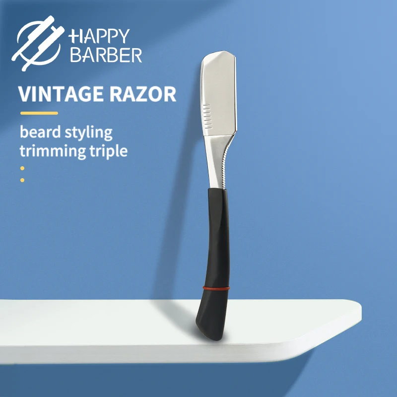 Happy-Barber-Razor-Stainless-Steel-Classic-Straight-Shaving-Razor-Blade ...