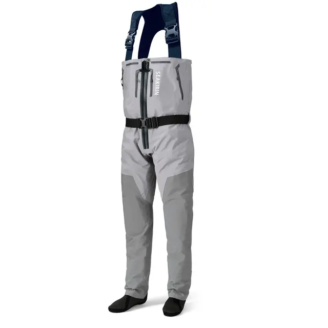 Breathable Zip-Front Chest Fishing Waders Waterproof Zippered ...