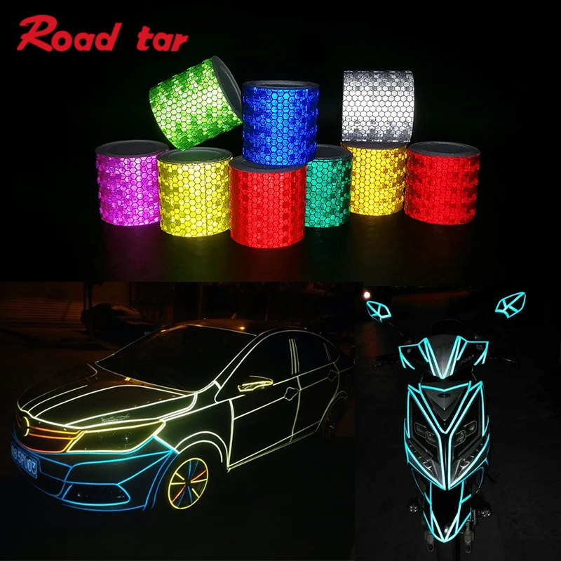 Roadstar-50mmX5m-Solid-Colorful-Reflective-Bicycle-Stickers-Adhesive ...