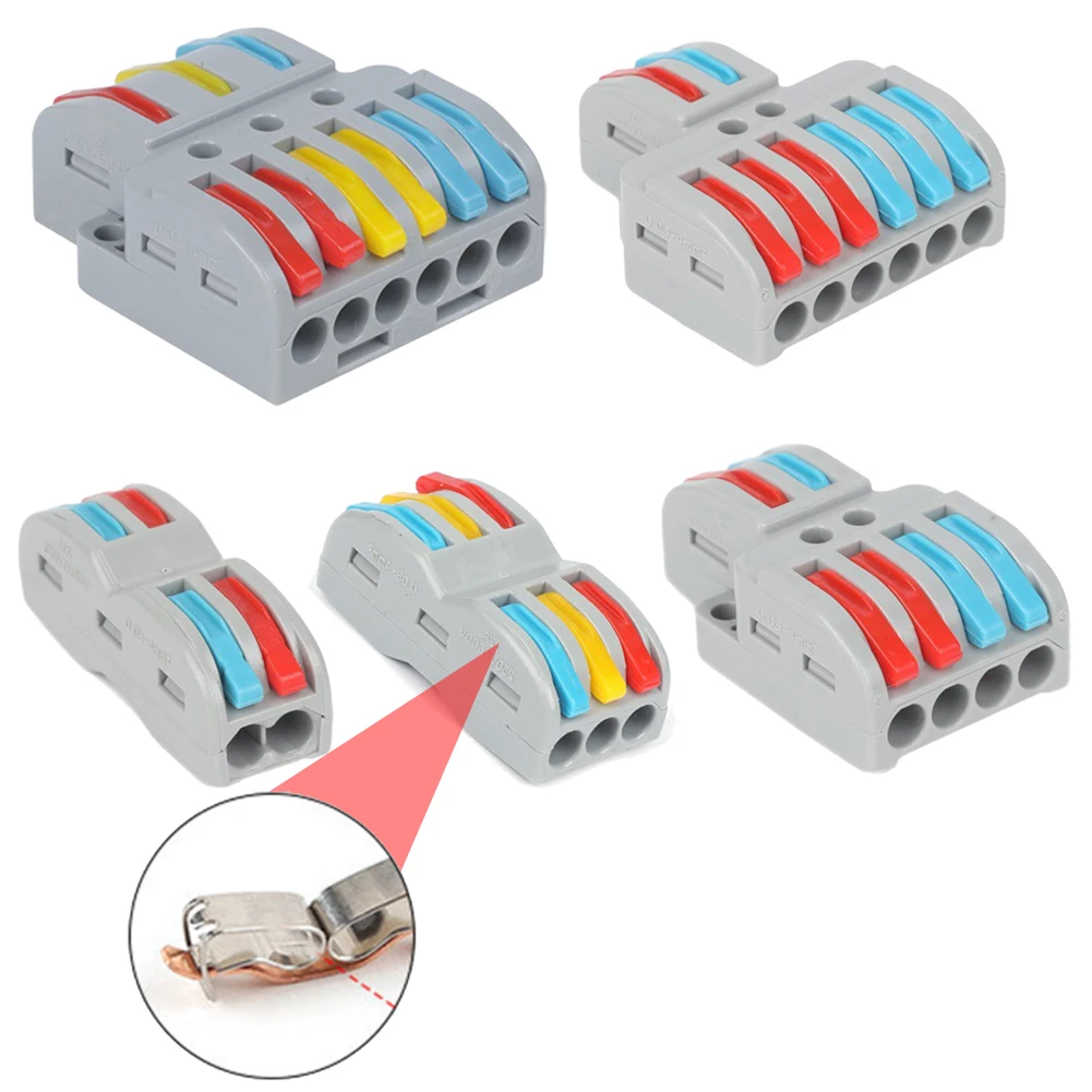 Lever Wire Conncetor Splicing Wire Conductor Connectors 2/3/4/6 Way ...