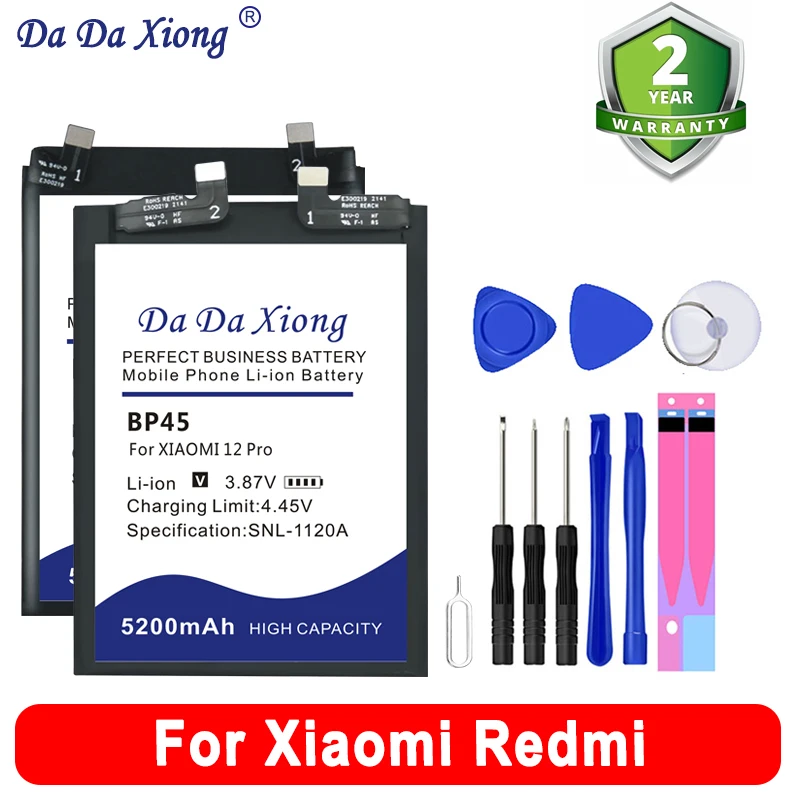 New BP43 BN5C BN5E BP47 BP48 BP49 Battery For Xiaomi Redmi Note Poco 4 ...