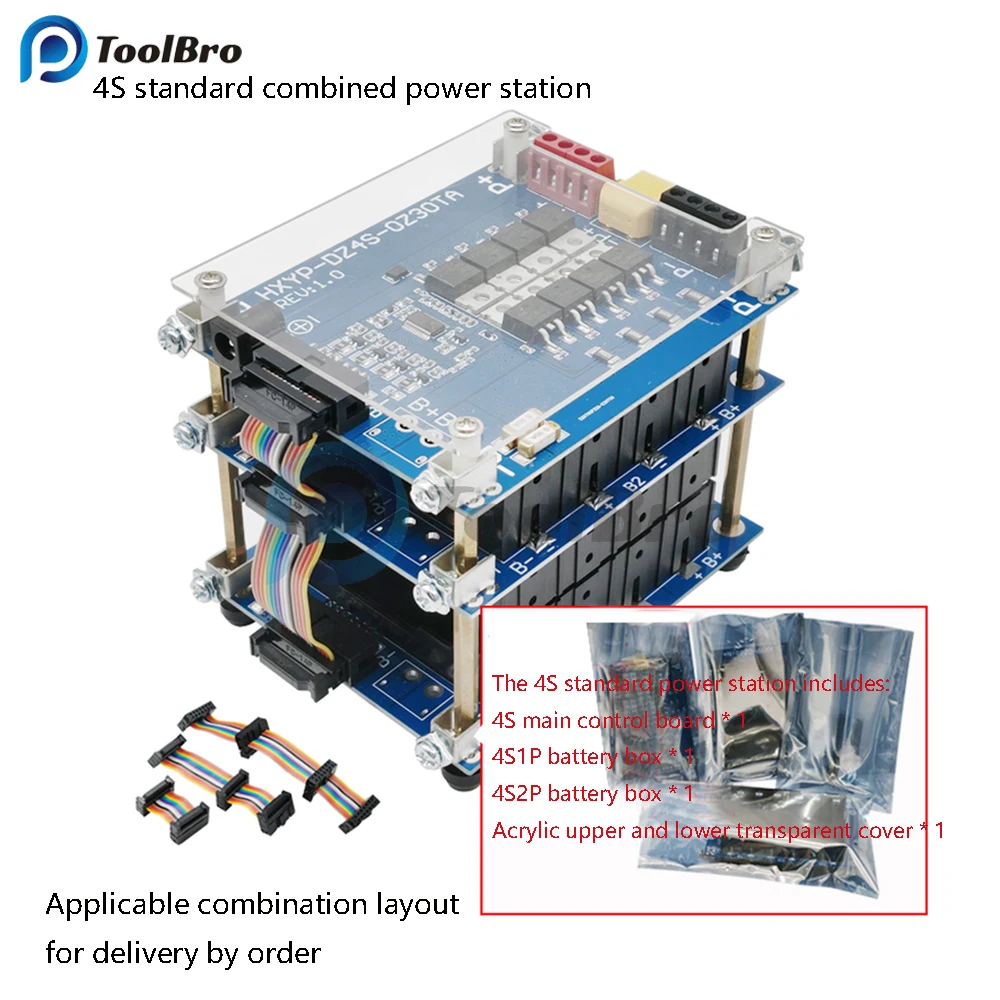 Diy Bms 12V 4S 30A Power Wall 18650 Lítium Li-Ion Akkumulátorcellák ...