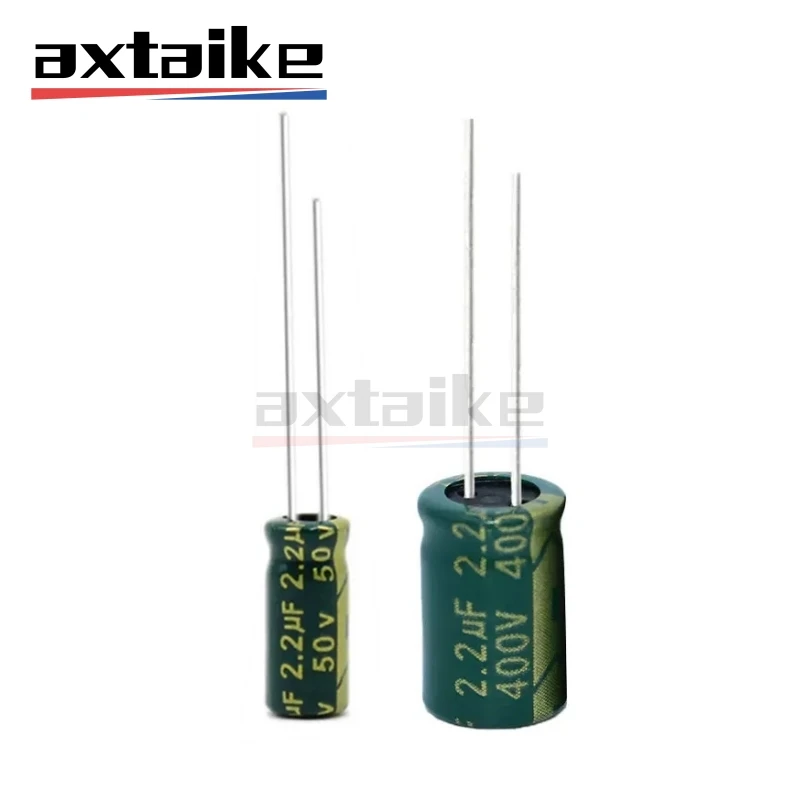 50PCS 2.2UF 50V 400V 50V2.2UF 5*11MM 400V2.2UF 6*12MM High Frequency ...