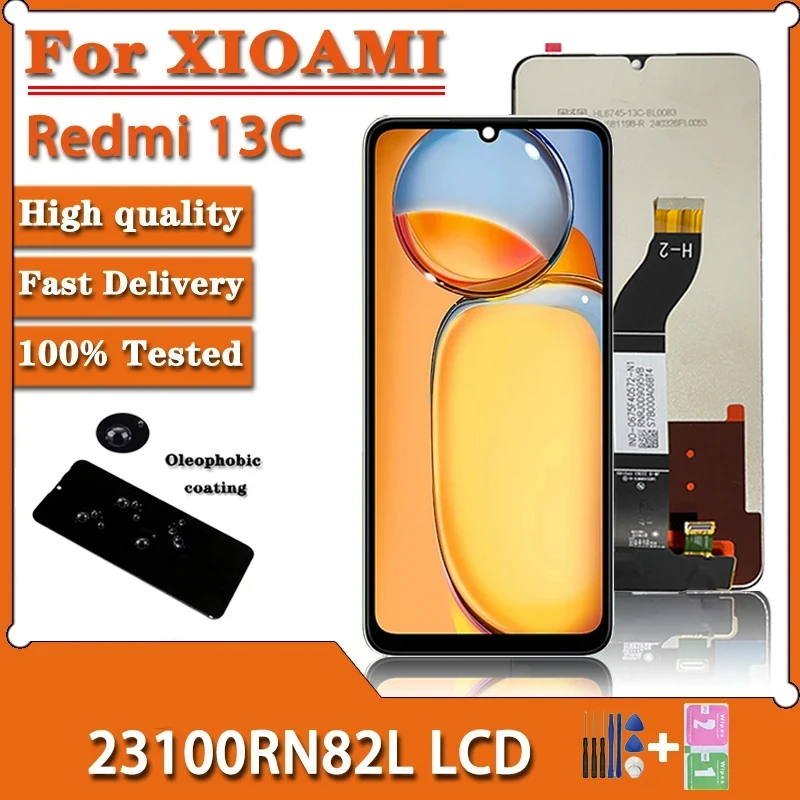 Pantalla-de-6-74-pulgadas-para-Xiaomi-Redmi-13C-pantalla-LCD-Panel-t ...