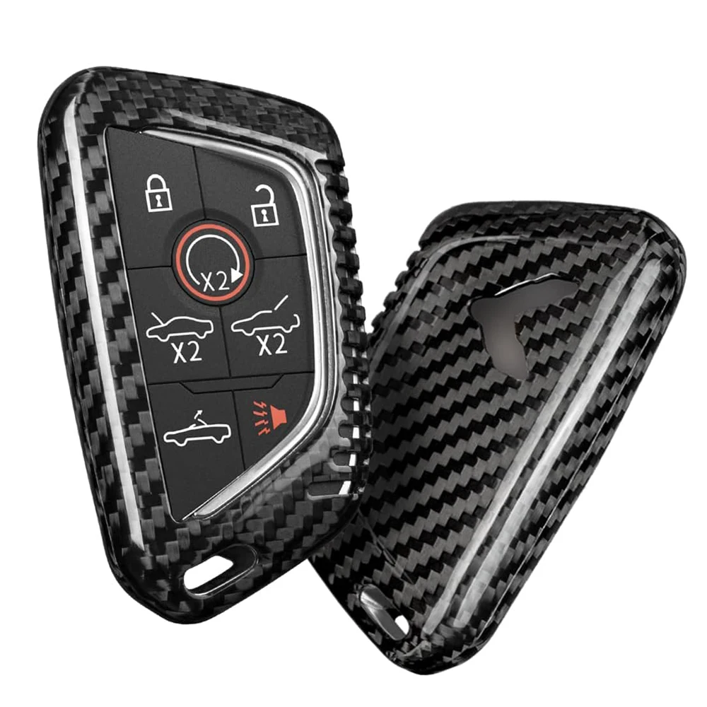 For Corvette C8 key fob cover 2023 Carbon Fiber Key Shell for Chevrolet ...