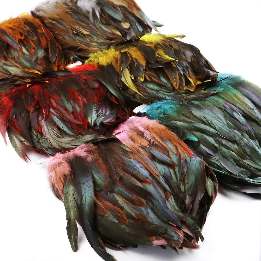 1M-Natural-Colored-Chicken-Feather-Trim-Fringe-Clothes-Dress-Sewing ...