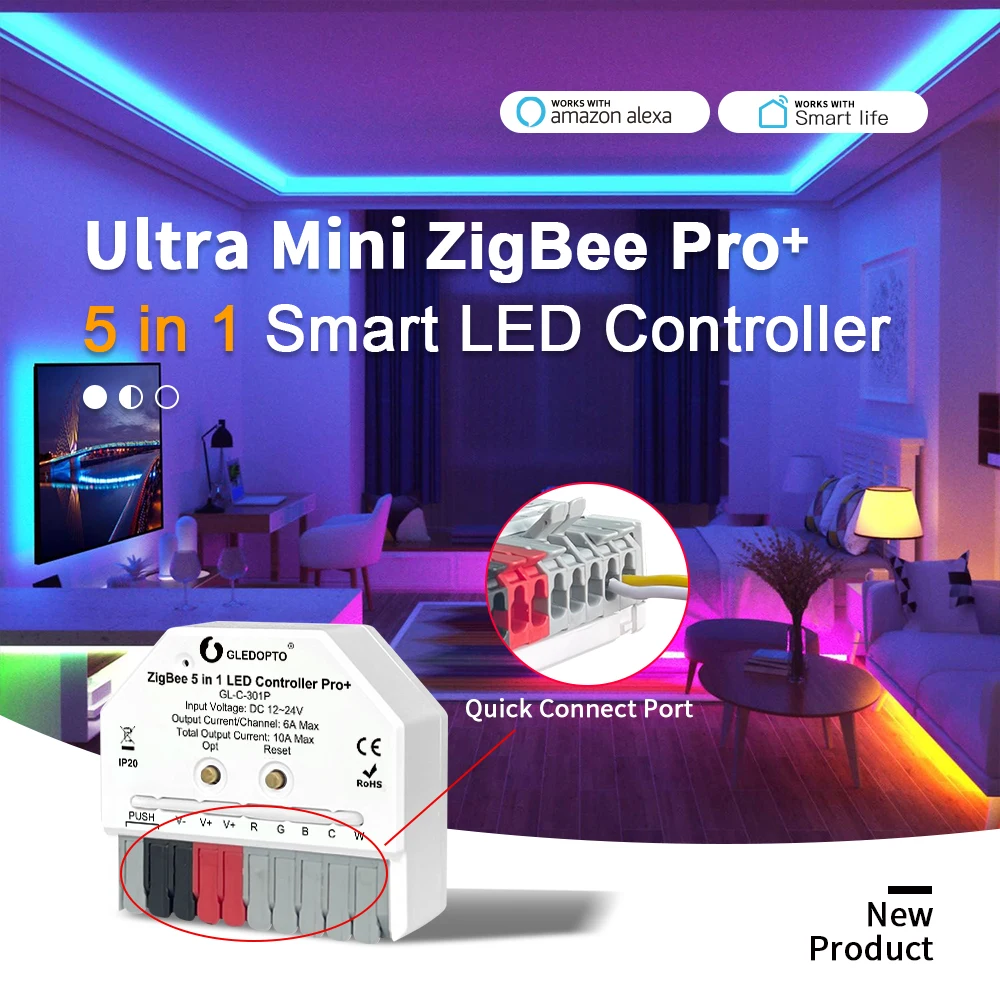 Gledopto ZigBee LED Strip Mini Controller: Products Info and Real-World ...