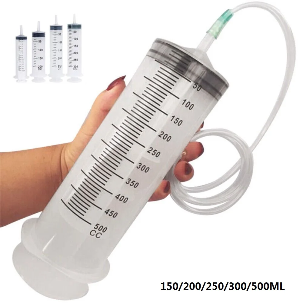 150-200-250-300-500ml-Large-Capacity-Syringes-With-1-3m-Hose-Pet ...