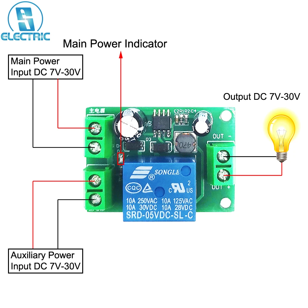 Power Supply Controller Dc Power/battery Switch 7v-30v 10a Power Supply ...