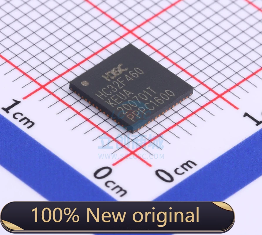 100% HC32F460KEUA QFN60TR Package QFN 60 New Original Genuine Microcontroller IC Chip (MCU/MPU ...