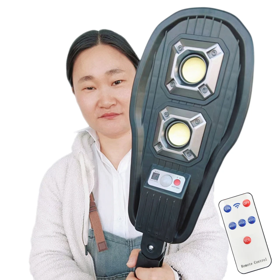 Solar Remote Control Sensor COB Wall Light Street Lamp Motion Built in ...