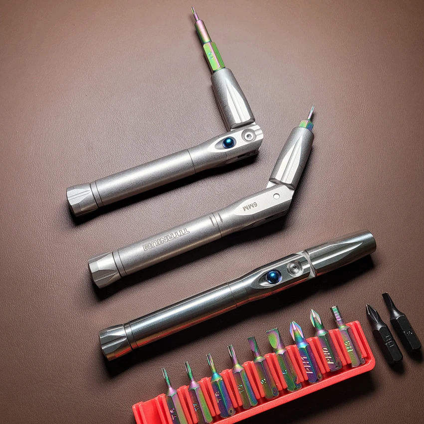 EDC Titanium Alloy Screwdriver Portable Gadget Cross Bit Riding ...