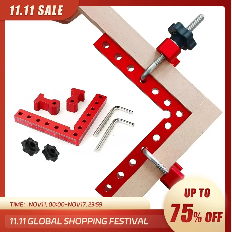 90-Degree-Positioning-Squares-Right-Angle-Clamps-14x14cm-Aluminum-Alloy ...